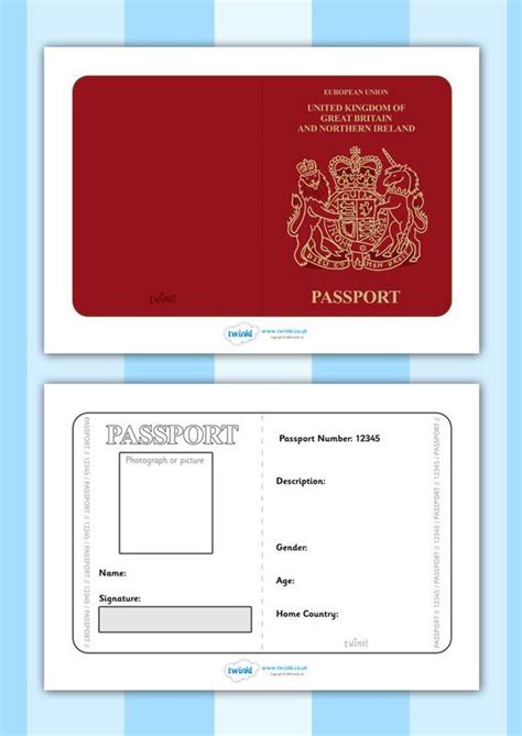 Uk Passport Template Artofit