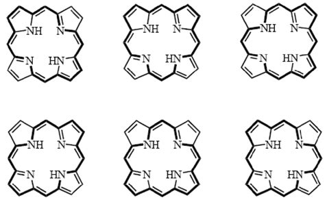 The Tautamerization Of Porphyrins Which Show The Six Possible
