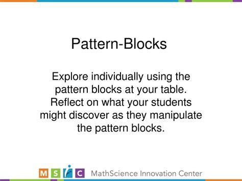 PPT Pattern Blocks PowerPoint Presentation Free Download ID