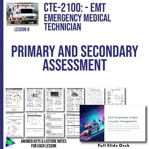 Cte 2100 Emt Primary And Secondary Assessment 8 By 3andb Tpt