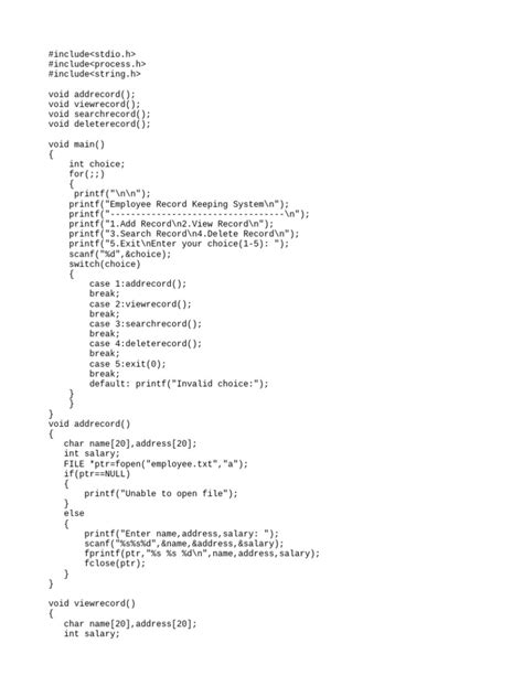Menudriven Filehandling Pdf Computer Engineering Computer Programming