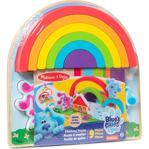 Blues Clues And You Wooden Rainbow Stacking Puzzle Premium Rc