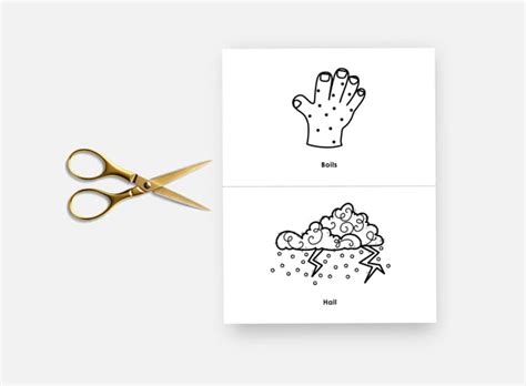 10 Plagues Of Egypt Bible Mini Book Craft Activity For Sunday School Passsover