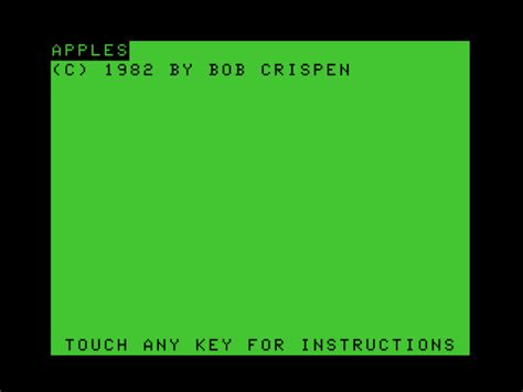 Screenshot Of Apples Trs 80 Coco 1982 Mobygames