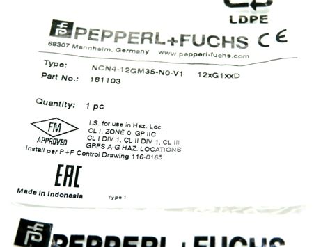New Pepperl Fuchs Ncn4 12gm35 N0 V1 Inductive Sensor 181103