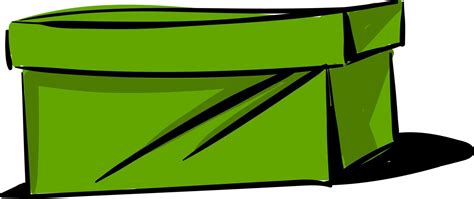 Long Green Box Illustration Vector On White Background 13603962