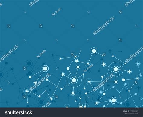 Connect Lines Dots Banner Template Technology Stock Vector Royalty
