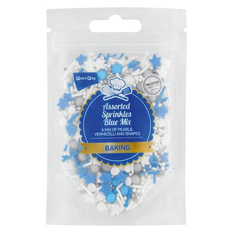 Pnp Assorted Sprinkles Blue Mix 30g Pnp