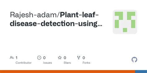 Github Rajesh Adam Plant Leaf Disease Detection Using Svm