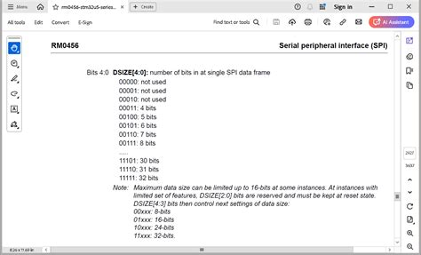 Do Any Stm32 Devices Support 20 Bit Spi Stmicroelectronics Community