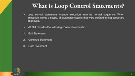Loop Control Statements Pptx