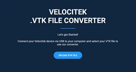 vtk converter andrightharpoonup velocitek