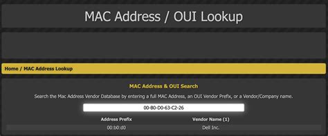 10 Free Online Mac Address Vendor Lookup Tools Gis User Technology News