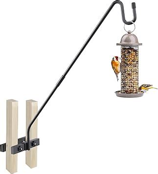 Amazon Com Deck Railing Plant Hanger Outdoor Deck Hook Railing MountMetal Bird Feeder Hanger