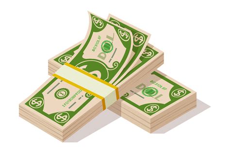 Money Stack Cash Pile Pack Of Dollar B Graphic By Ladadikart