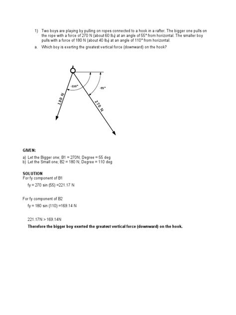 1 A Forces Components And Resultant Pdf Euclidean Vector Motion Physics
