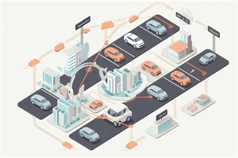 Premium Photo Autonomous Vehicles Isometric Flowchart