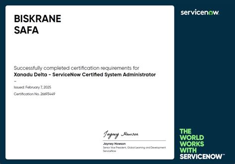 Servicenow Certification Hrsd Csa Itsm Safa Biskrane