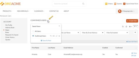 Manage Common Controls In The Storefront Orocommerce Orocrm And Oroplatform Documentation