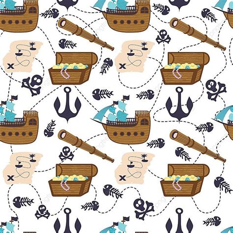 Pattern With Treasure Map Seamless Sketches Abstract Vector Seamless Sketches Abstract PNG