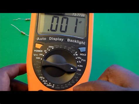 Capacitance Symbol On Multimeter