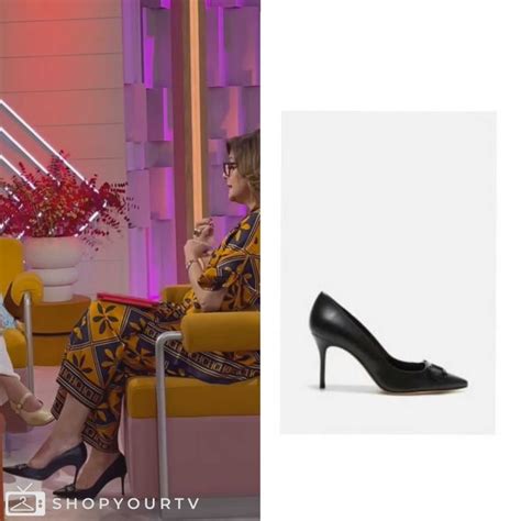 julia may 2024 julia s black logo pumps shop your tv