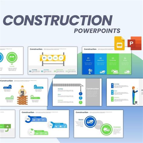 Construction Charts Powerpoint Fully Editable Templates Construction
