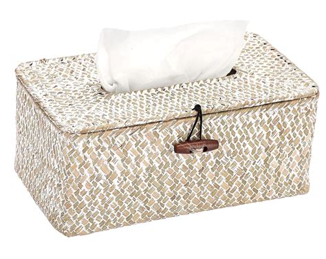Hyke Tissue Box Cover Large Rectangle Tissue Box Seagrass Tissue Box