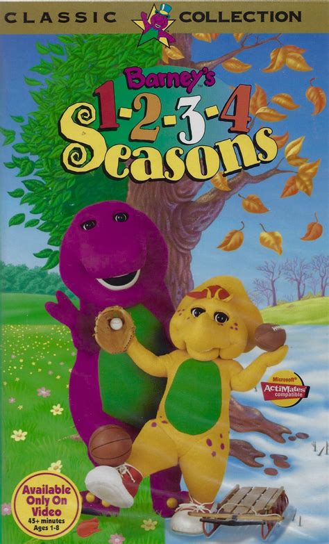 Barneys 1 2 3 4 Seasons 1996 1996 Vhs Release Canadian Release