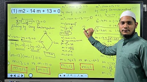 Quadratic Equation Factorisation Completing Square Method