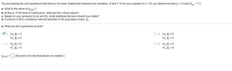 Solved You Are Testing The Null Hypothesis That There Is No Chegg