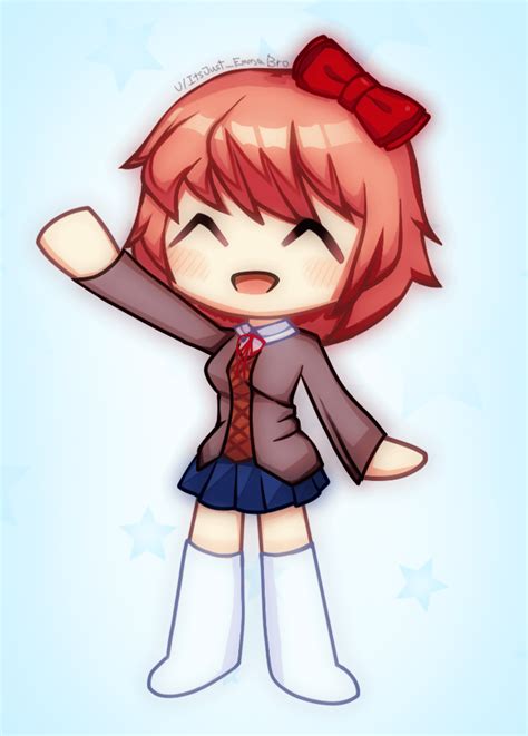 Doki Doki Literature Club Chibi Sayori By Koyukimori On 2000x1200