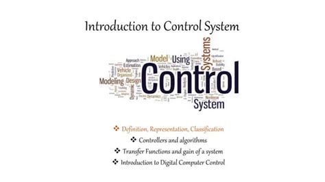 Introduction To Control System 1 Pptx