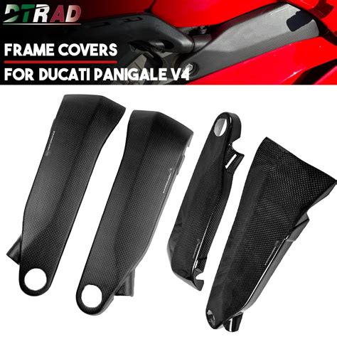 For Ducati Panigale V4 V4s V4r 2018 2023 Carbon Fiber Frame Covers Fuel