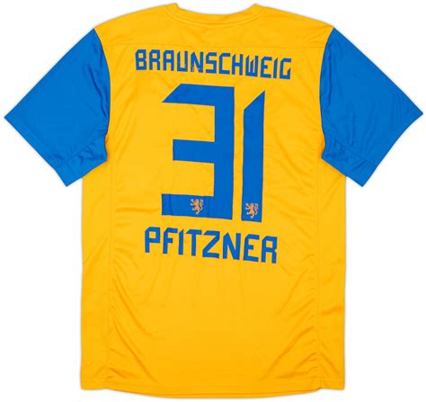 2013 14 Eintracht Braunschweig Home Shirt Pfitzner 31 5 10 S