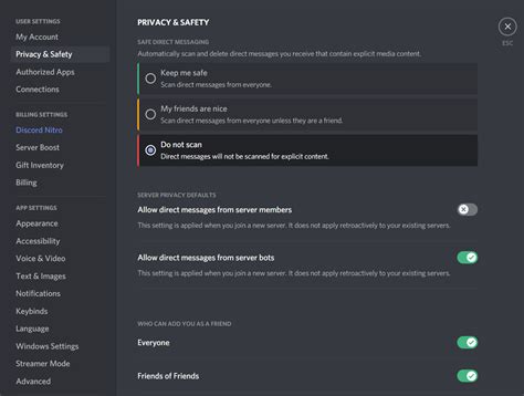Suggestion Server Privacy Custom Settings Discord