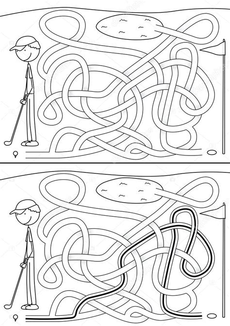 golf maze stock vector image by ©nahhan 39314607