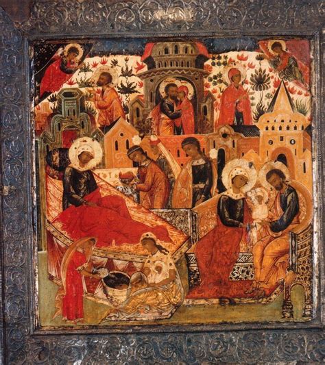 12. Рождество Богородицы (двусторонняя) 17в Ризница Покровского собора ...