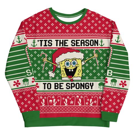 Bob Léponge Noël Moche Unisexe Sweat à Col Roulé Paramount Shop