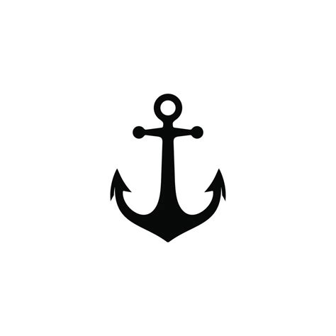 Anchor Simple Flat Icon Vector Vector Art At Vecteezy