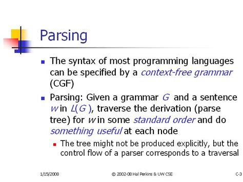 c grammars