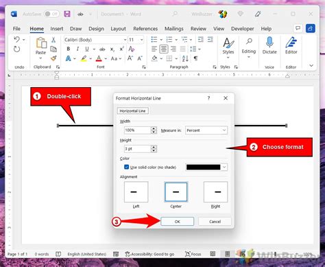 How To Insert A Horizontal Line In Word Online