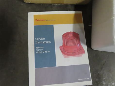 Syntron Vibrator Model V 41 A1 New Surplus