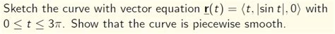 Solved Sketch The Curve With Vector Equation Rt T Sint 0 Chegg Com