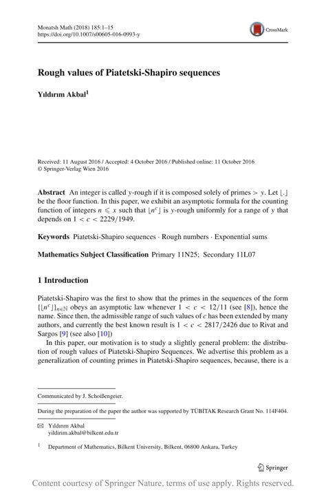 Rough Values Of Piatetski Shapiro Sequences Request Pdf