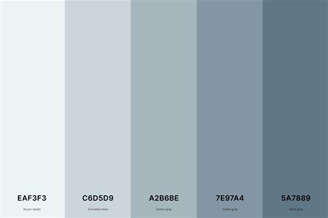 13 Cool Gray Color Palette Color Palette With Azure Web Hex Eaf3f3