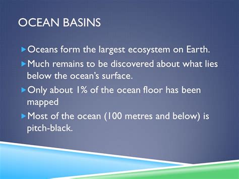 Earth And Ocean Basins