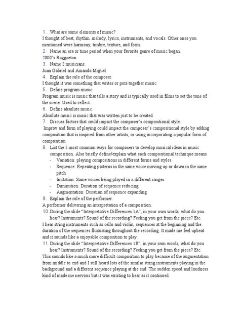 lecture assignment chapter 1 musical perspectives development in