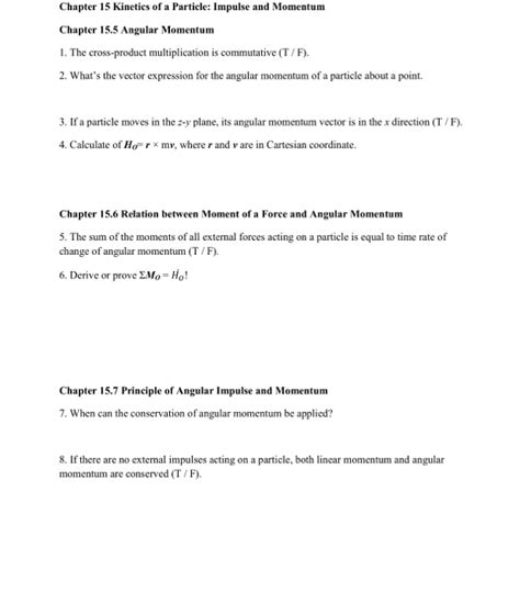 Solved Chapter Kinetics Of A Particle Impulse And Chegg