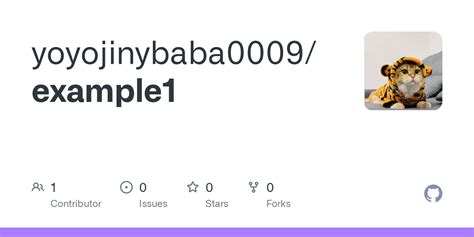 GitHub Yoyojinybaba Example